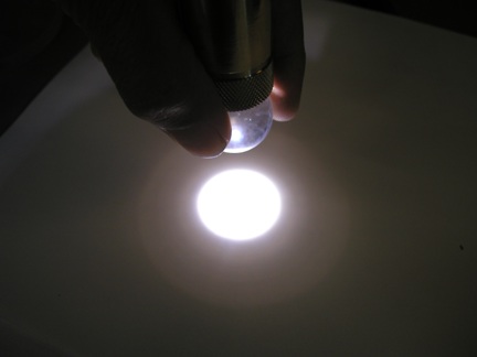 Acrylic ball lens for tight even beam | Candle Power Forums